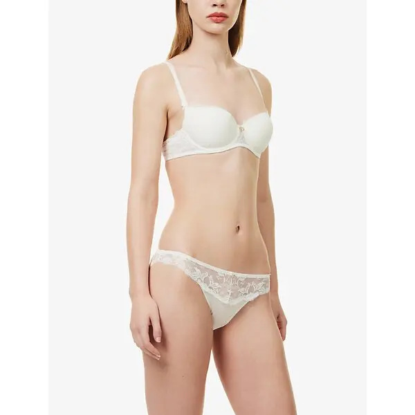 AUBADE Rosessence Stretch-lace Half-cup Bra - Opale