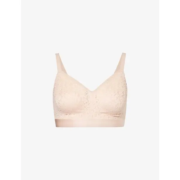 Chantelle Norah Comfort Non-wired Support Bra - Golden Beige