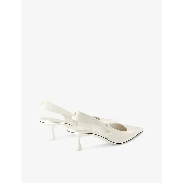 JIMMY CHOO - Amel Pointed-Toe Slingback Heeled Courts