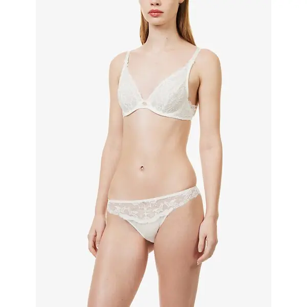 AUBADE Rosessence Underwired Stretch-lace Bra - Opale