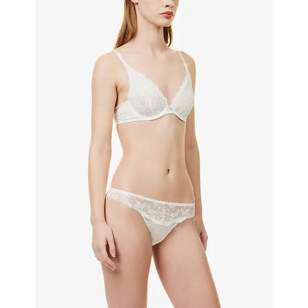 AUBADE Rosessence Underwired Stretch-lace Bra - Opale