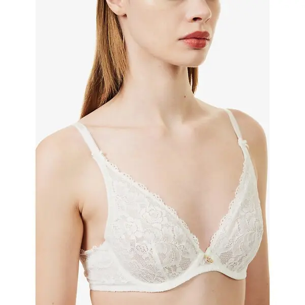 AUBADE Rosessence Underwired Stretch-lace Bra - Opale
