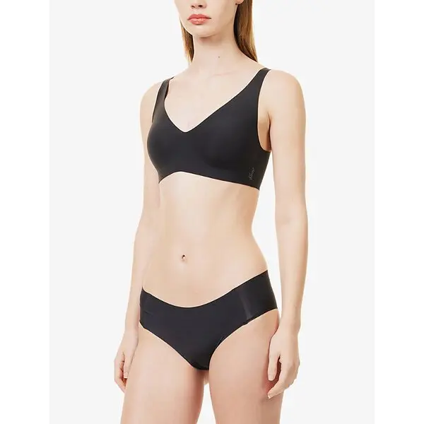 SLOGGI Zero Feel 2.0 Stretch-woven Bralette - Black