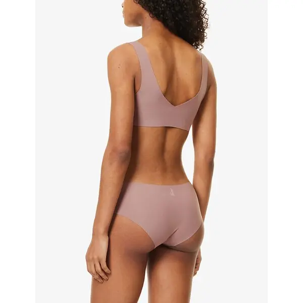 SLOGGI Zero Feel 2.0 Stretch-jersey Bralette - Cacao