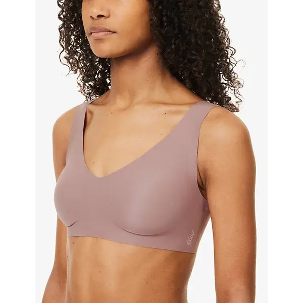 SLOGGI Zero Feel 2.0 Stretch-jersey Bralette - Cacao