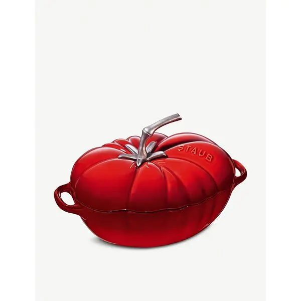 STAUB Tomato Cast Iron Casserole Dish 25cm