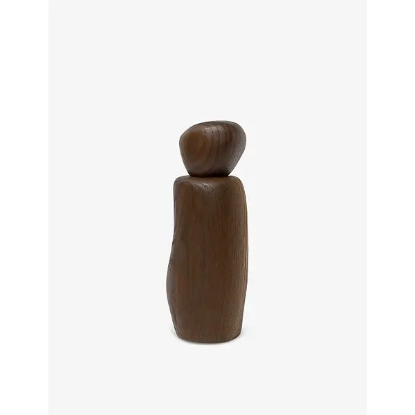 FERM LIVING Pebble Wooden Seasoning Grinder 18.8cm - Brown
