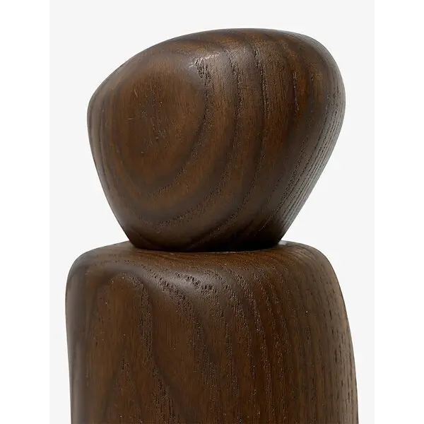 FERM LIVING Pebble Wooden Seasoning Grinder 18.8cm - Brown