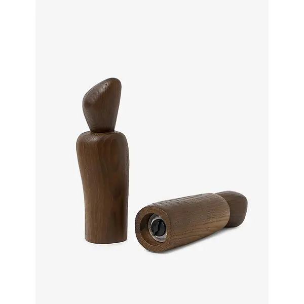 FERM LIVING Pebble Wooden Seasoning Grinder 18.8cm - Brown