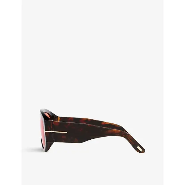 TOM FORD Bronson Pilot-frame Sunglasses - Brown