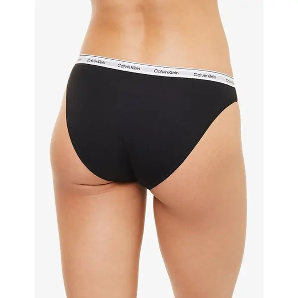Calvin Klein Modern Branded-waistband Stretch-cotton Briefs Xxl
