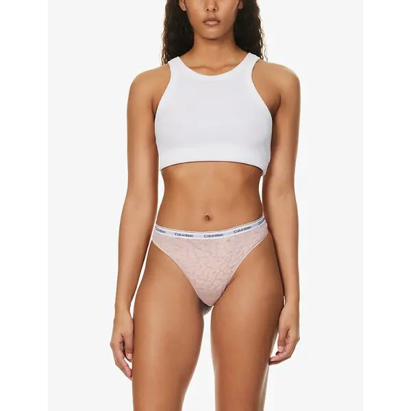 Calvin Klein Modern Branded Stretch-lace Thong
