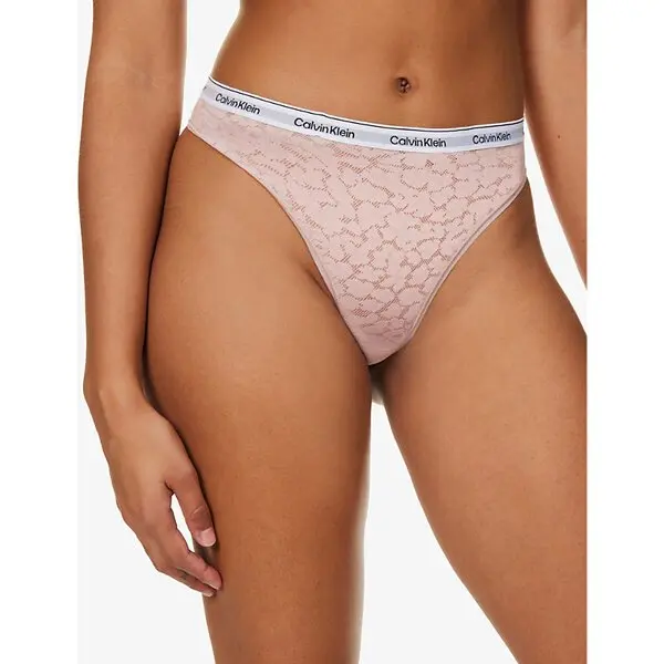 Calvin Klein Modern Branded Stretch-lace Thong