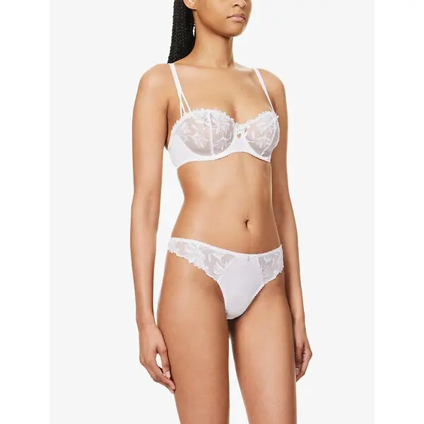 AUBADE Lovessence Floral-embroidered Lace Underwired Bra
