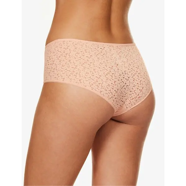 Chantelle Norah Stretch-lace Shorty Briefs - Golden Beige