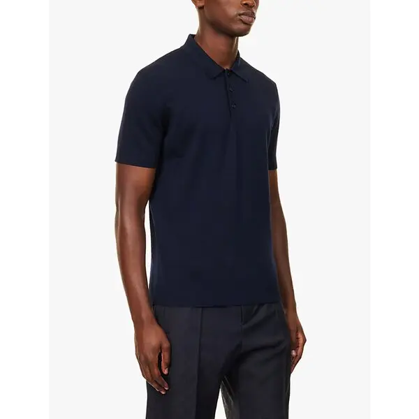 Gucci Web-stripe Regular-fit Wool Polo Shirt