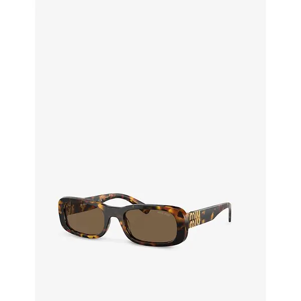 Miu Miu Mu 08zs Rectangle Sunglasses