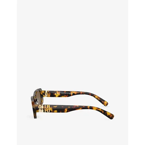 Miu Miu Mu 08zs Rectangle Sunglasses