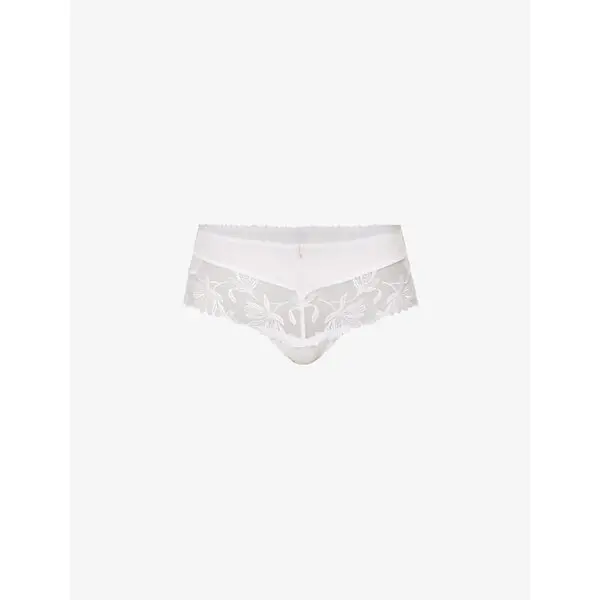 AUBADE Lovessence Mid-rise Stretch-woven Briefs - Blanc