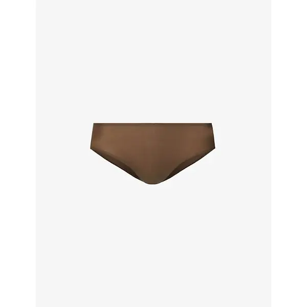 Chantelle Soft Stretch Seamless One-size Brazilian Briefs - Cocoa