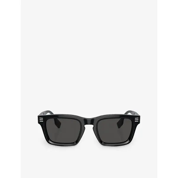 Burberry Be4403 Rectangle-frame Sunglasses - Black