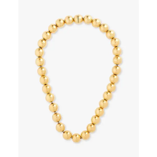 Jil Sander Sphere Sterling-Silver Necklace - Gold | Editorialist
