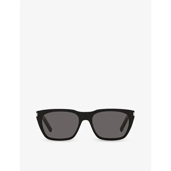Saint Laurent Sl598 Rectangle Sunglasses - Black