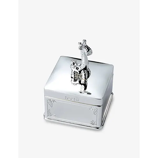 ARTHUR PRICE Giraffe First Hair And First Tooth Silver-plated Box Set Of Two