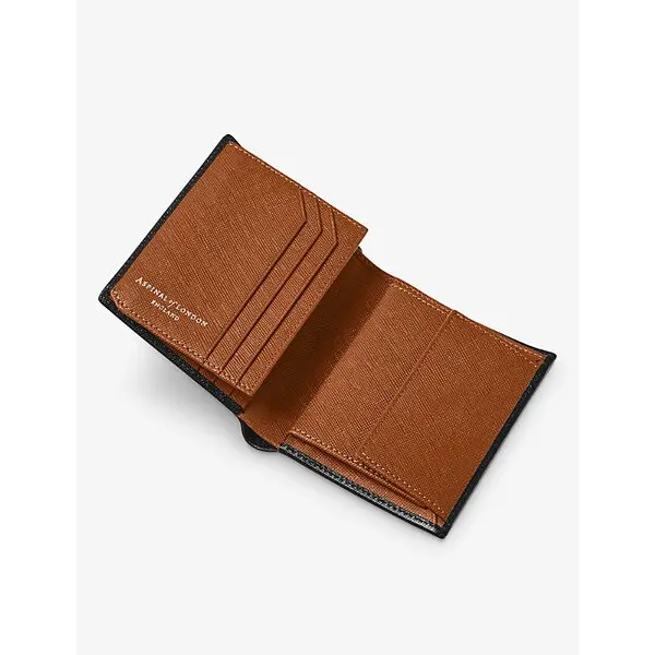 ASPINAL OF LONDON Billfold Logo-embellished Leather Wallet