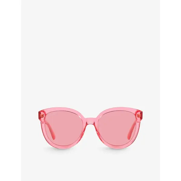 Gucci Gg1315s Round-Frame Sunglasses In Pink - 50% Off  display picture 3