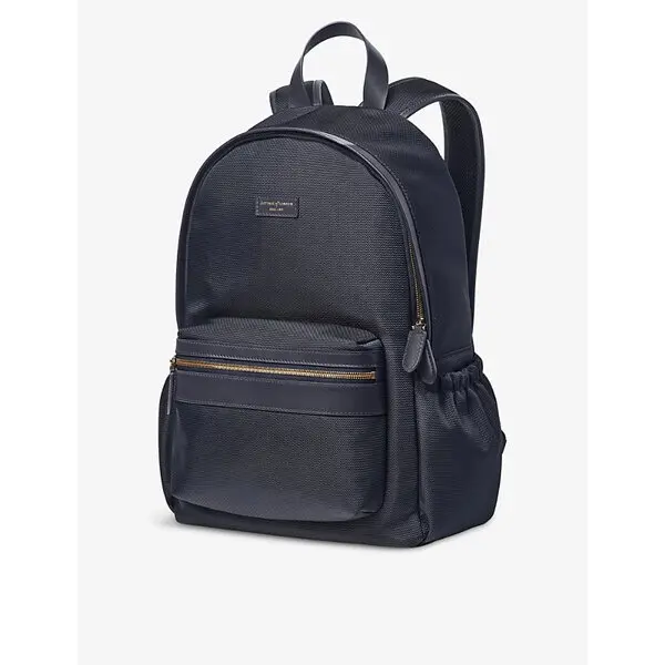 ASPINAL OF LONDON Logo-embellished Woven Backpack