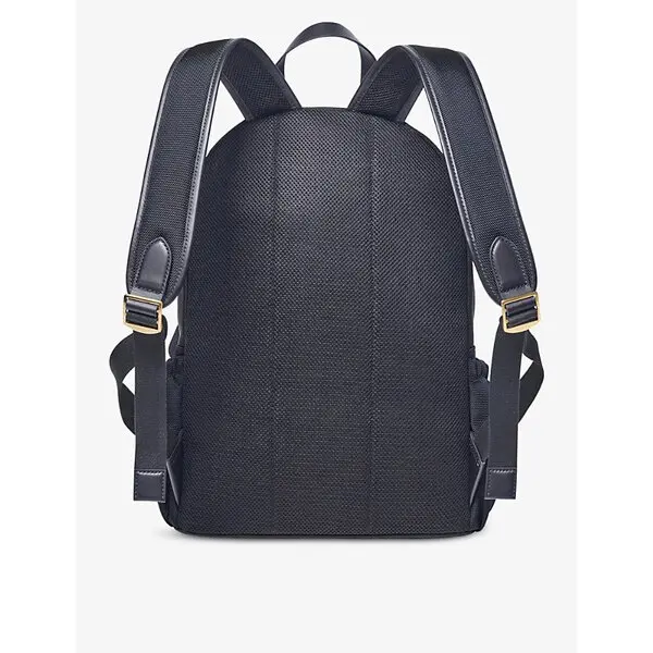 ASPINAL OF LONDON Logo-embellished Woven Backpack