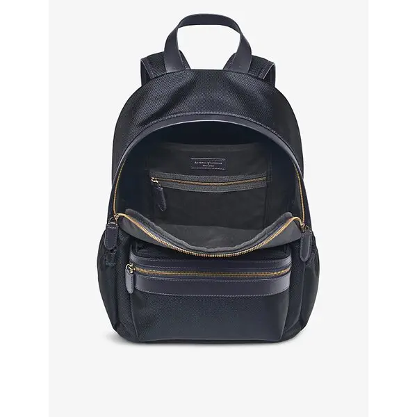 ASPINAL OF LONDON Logo-embellished Woven Backpack