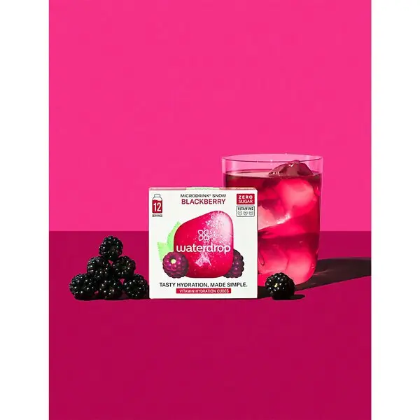 WATERDROP Blackberry Peach Iced Tea Microdrink Droplets 12 X 6g