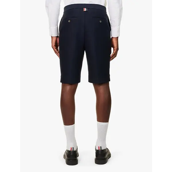 Thom Browne Striped-trim Straight-leg Cotton Shorts