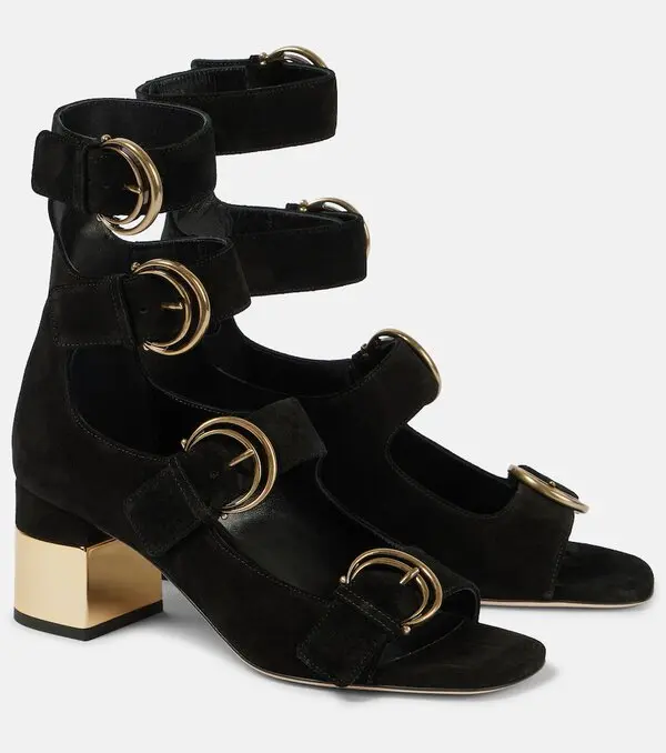 Chloé Alizè Suede Pumps - Black
