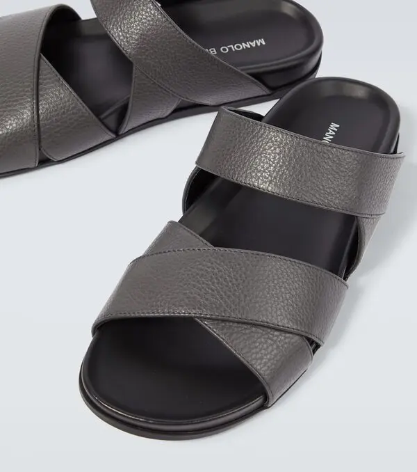 Manolo Blahnik Inezmu Leather Sandals