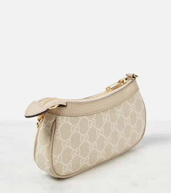Gucci Ophidia Mini Shoulder Bag - Beige