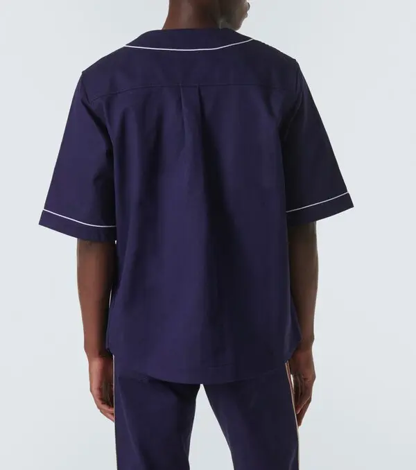 WALES BONNER Freestyle Logo Cotton Drill Shirt