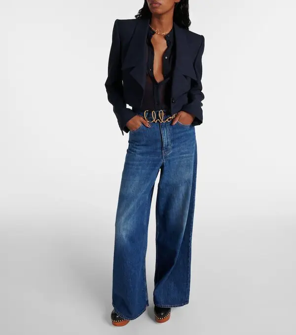 Chloé High-rise Wide-leg Jeans - Blue