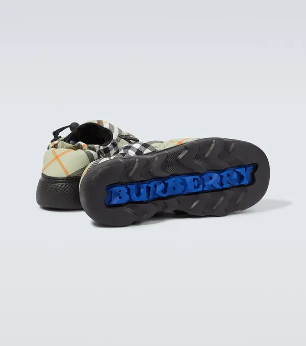 Burberry Check Quilted Mules - Multicoloured