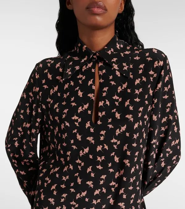 Chloé Floral Silk Chiffon Minidress