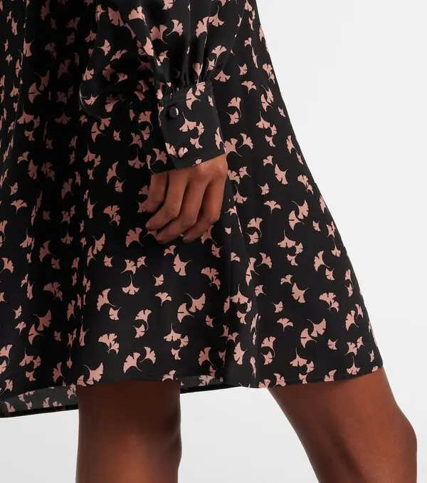 Chloé Floral Silk Chiffon Minidress