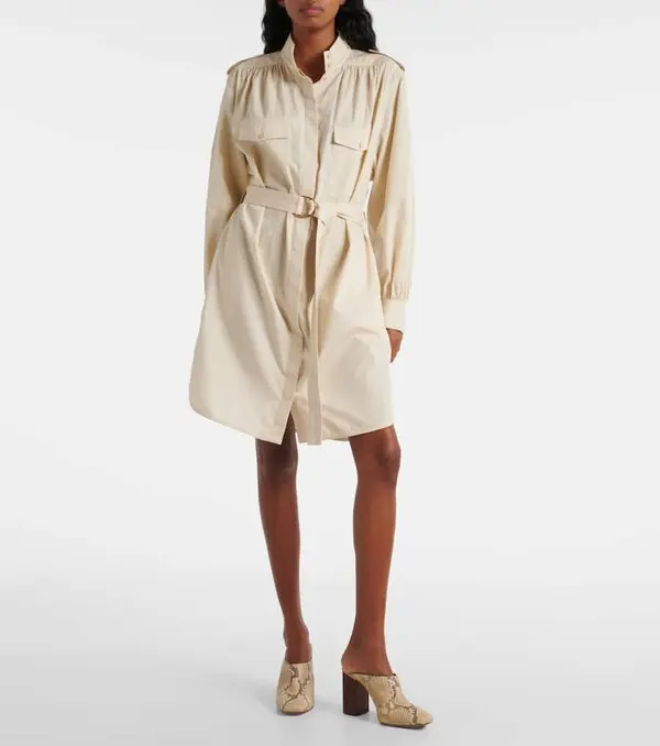 Chloé Ambre Snake-effect Leather Mules