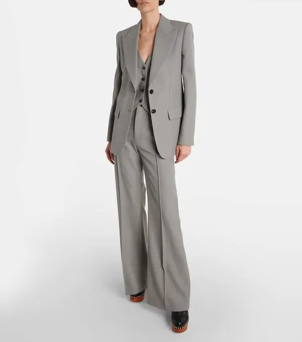Chloé Wool Blazer - Grey