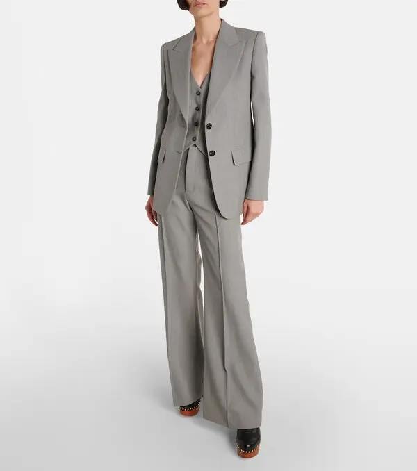 Chloé Wool Blazer - Grey