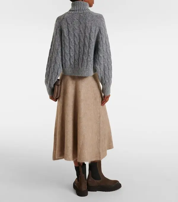 Brunello Cucinelli Wool And Mohair Turtleneck Sweater