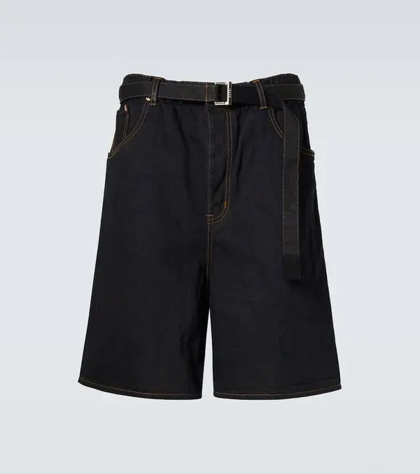 Sacai Denim Bermuda Shorts