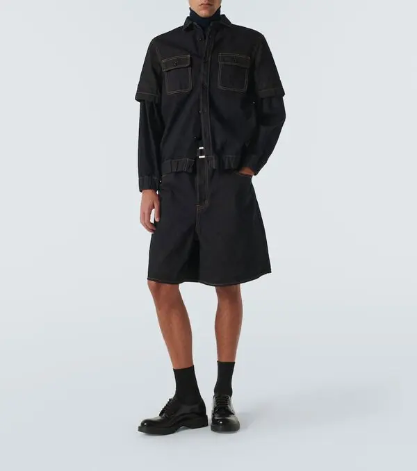 Sacai Denim Bermuda Shorts