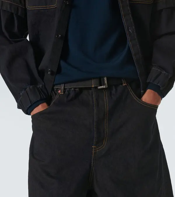 Sacai Denim Bermuda Shorts